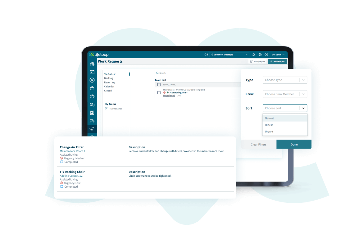 Better manage work requests in your senior living community | LifeLoop